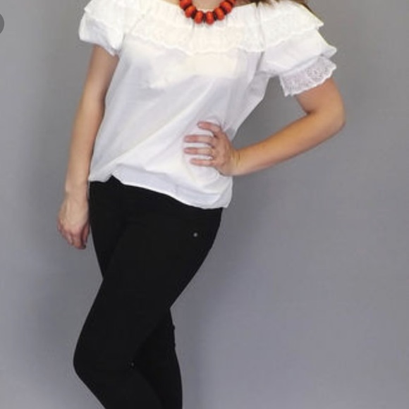 Tops | Beautiful Spanish Traditional Off Shoulder Blouse | Poshmark